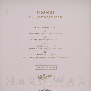 Fiorious: I'm Not Defeated - Hard Wax